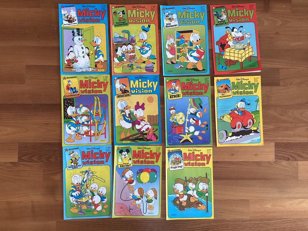 11 x Mickey Vision Hefte (1983) (Gebraucht) in Edlibach für CHF 13 ...