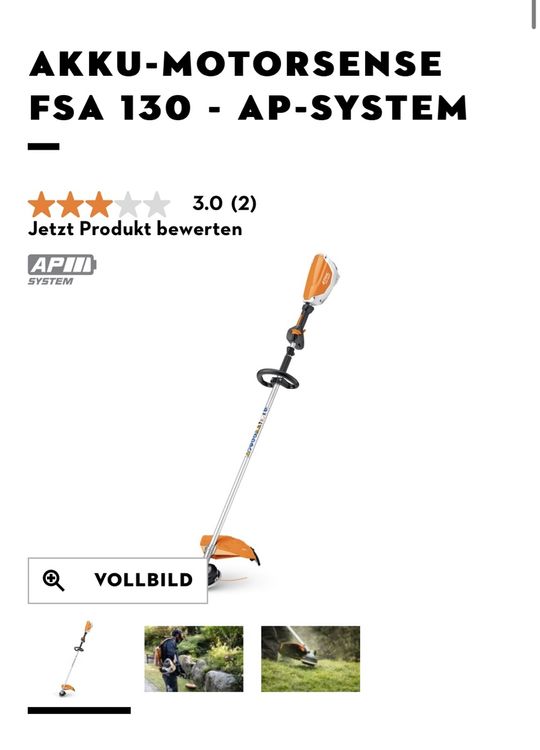 Stihl Rasentrimmer Akku FSA 130 R (Neu (gemäss Beschreibung)) in ...