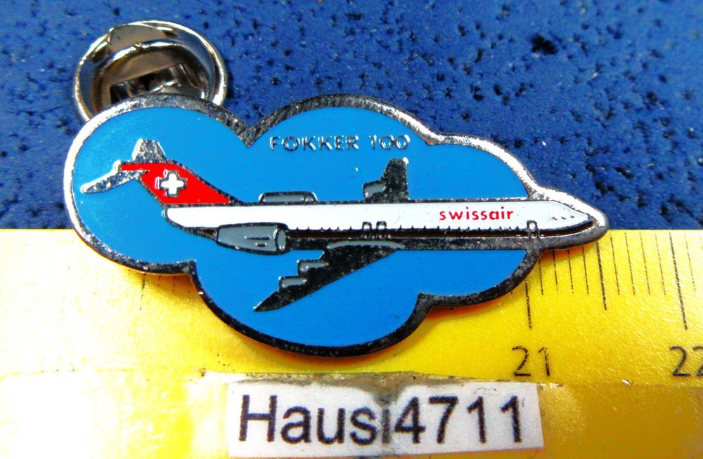 SWISSAIR FOKKER 100 JET PIN (Gebraucht) in Ettingen für CHF 0.95 – mit ...