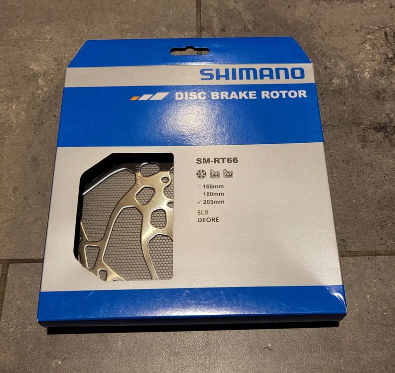 SHIMANO SM-RT66 Deore Bremsscheibe, 6-Loch 203mm (Gebraucht) in für CHF ...