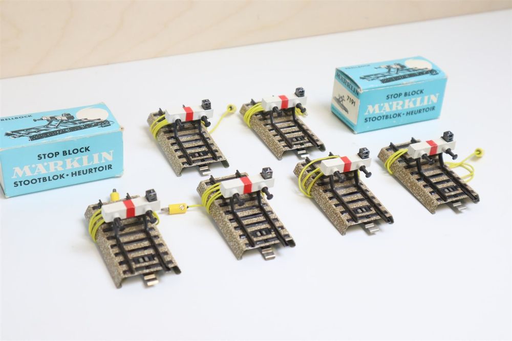 Märklin 6 x Prellbock mit Licht 7191 H0 | Kaufen auf Ricardo