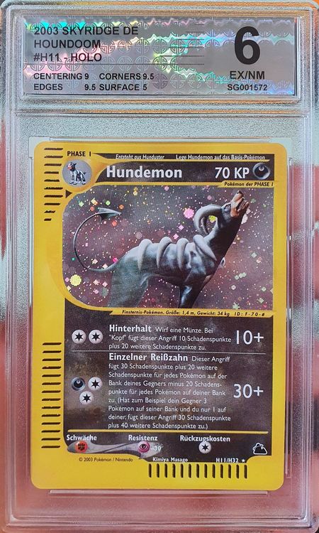 Hundemon Holo [Houndoom] Skyridge - SG 6 (PSA 6) ab 1.- (Gebraucht) in ...