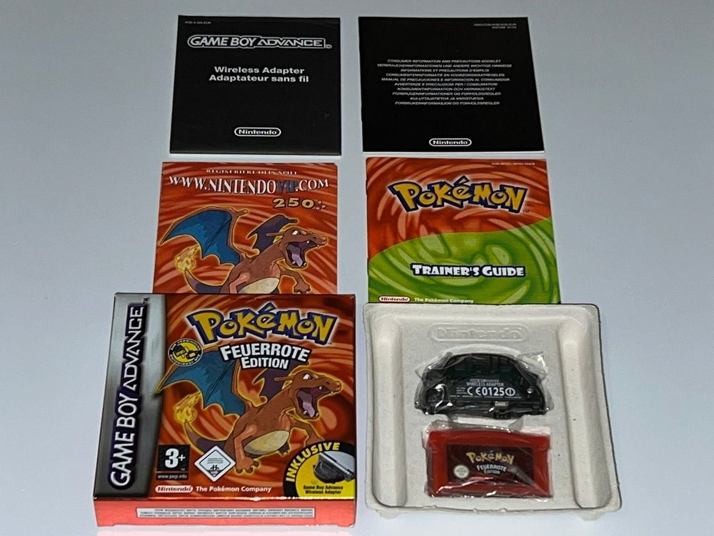 Game Boy Advance GBA - Pokémon Feuerrote Edition OVP - Top! | Kaufen ...
