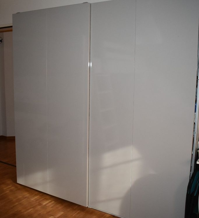 Erstaunlich Ikea Kleiderschrank Hochglanz Grau Fotos