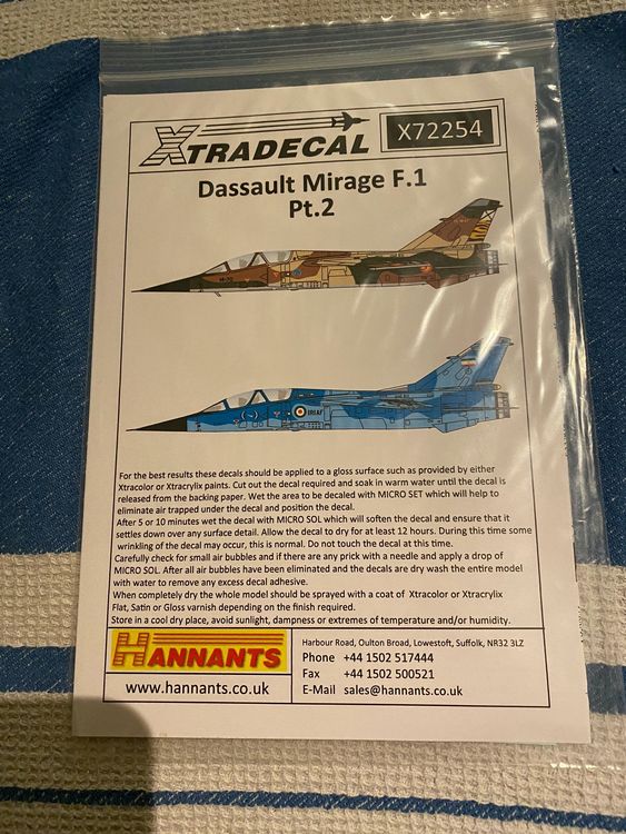 1/72 DASSAULT MIRAGE F.1 PART 2 DECALS | Kaufen auf Ricardo