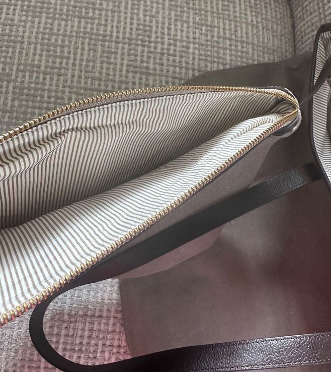 🟢 NEUF Sac cabas + pochette coton cirée / Handtasche NEU (Neuf avec ...