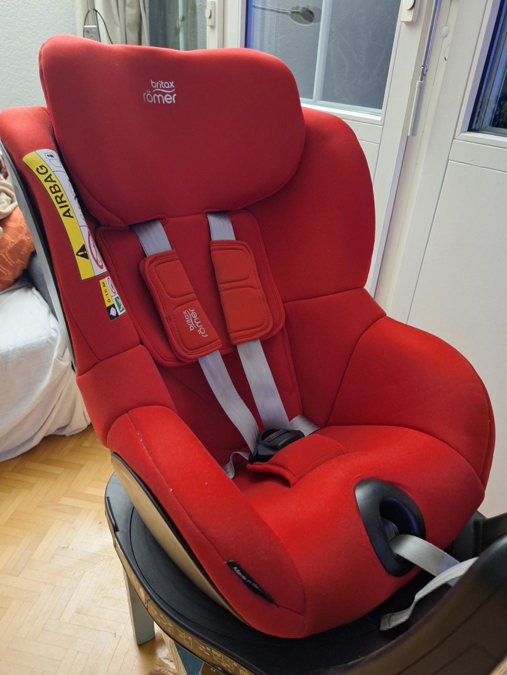 ISOFIX i-Size Britax Romer DUALFIX M Fire Red, Geburt bis 4j (Gebraucht ...