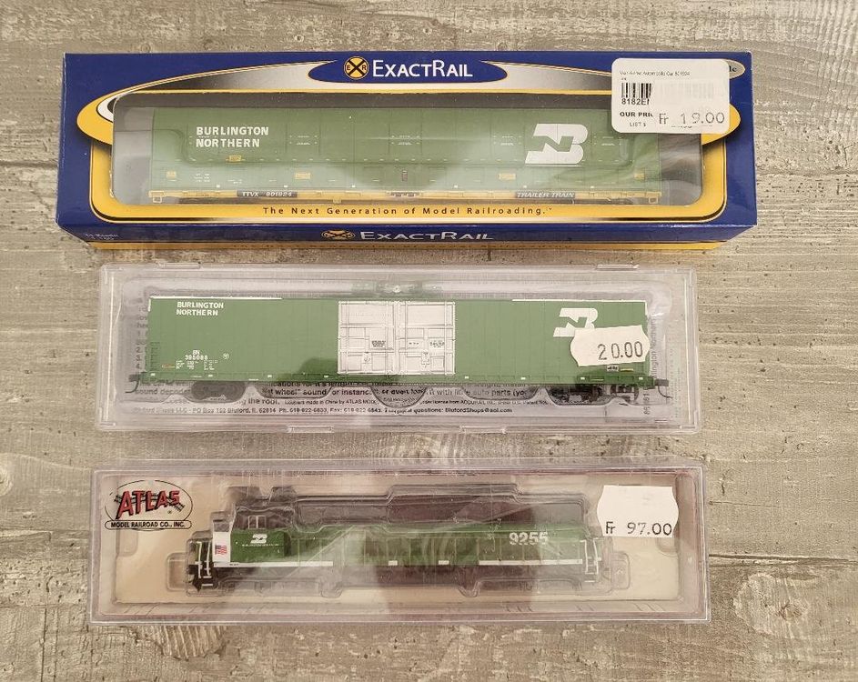 Spur N US Set mit BN Diesellok 9295 + 2 GW, bis max -60% (Neu (gemäss Beschreibung)) in ...