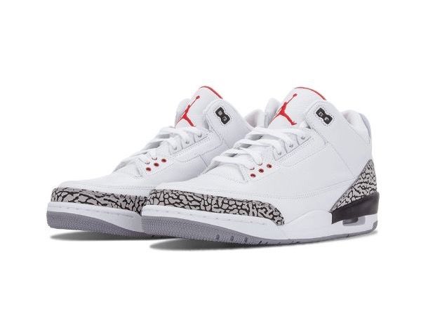 Air Jordan 3 Retro Weiß Zement'88 (2013) EU43 US9.5 UK8.5 (Neu (gemäss ...