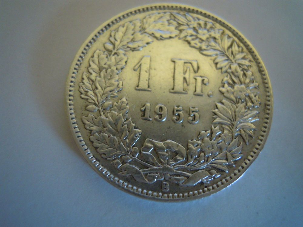 1 mal alte silber 1 Franken 1955 | Kaufen auf Ricardo