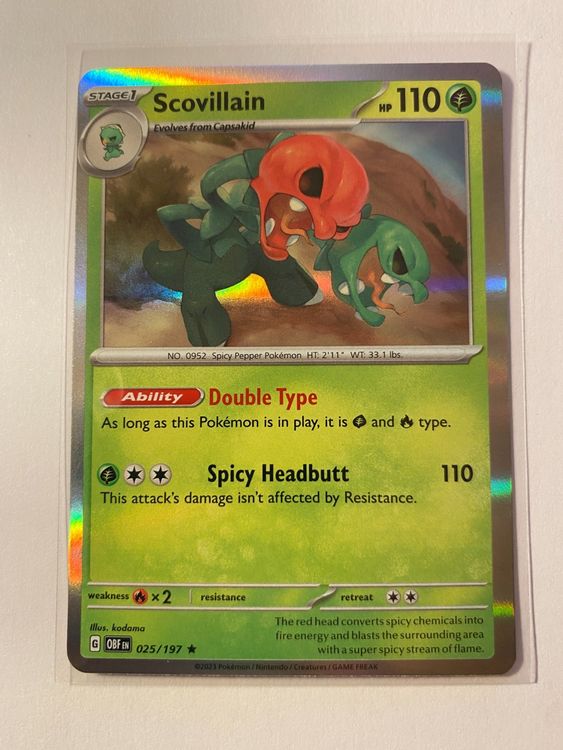 Pokemon Scovillain 025/197 Holo Obsidian Flames EN | Kaufen auf Ricardo