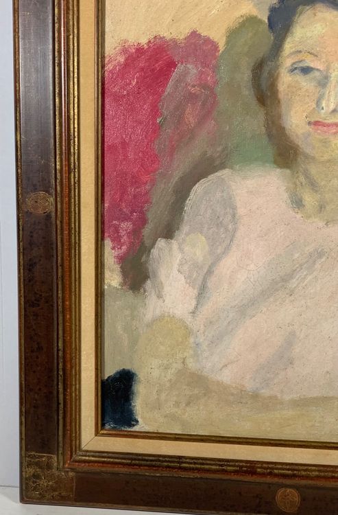 Germaine Verna (1908-1975) Gemälde Porträt von einer Dame (D'occasion ...