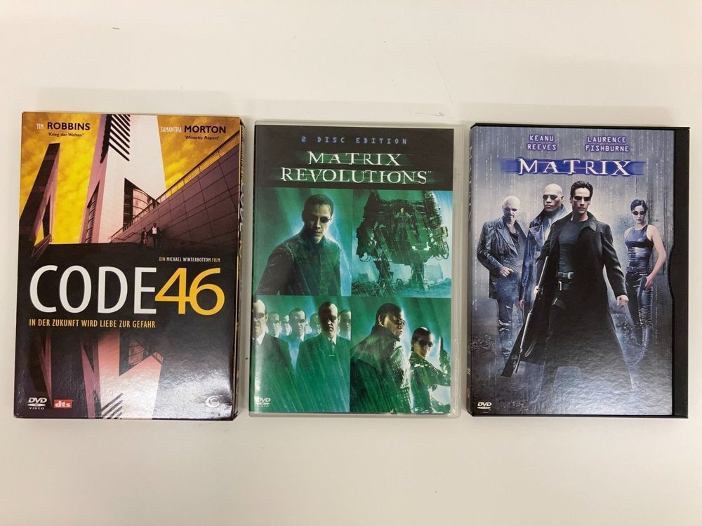 3 DVDs: MATRIX, MATRIX REVOLUTIONS, CODE 46, KLASSIKER! | Kaufen auf Ricardo