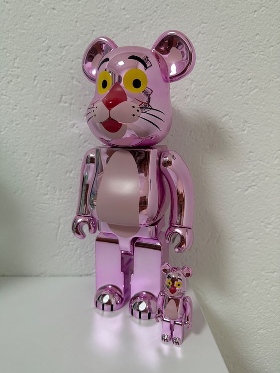 Medicom Toy Bearbrick Pink Panther 100% & 400% Set (Neu (gemäss ...