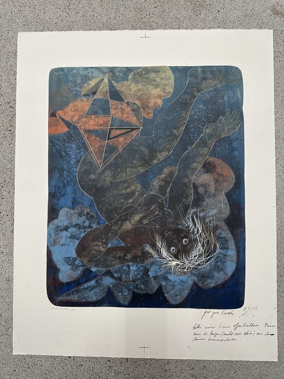 Hans Erni Künstler Original Lithographie mit Notizen (Gebraucht) in Ebikon für CHF 95 – nur ...