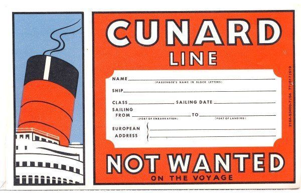 Cunard Line Aufkleber Sticker | Kaufen auf Ricardo