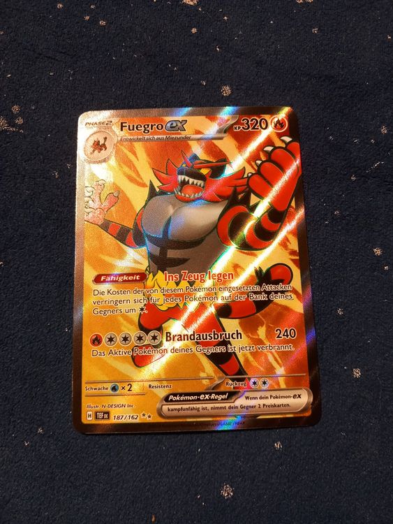 Fuegro EX/Incineroar EX Full Art (DE) Temporal Forces 187 (Neu (gemäss ...