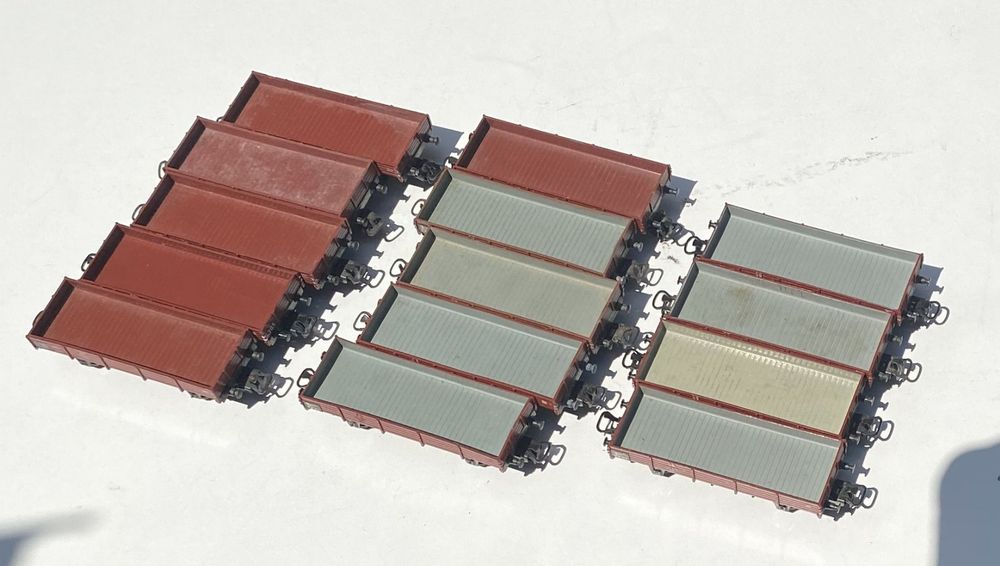 Märklin 14 Niederbordwagen / 14 wagons à bords bas (Gebraucht) in ...