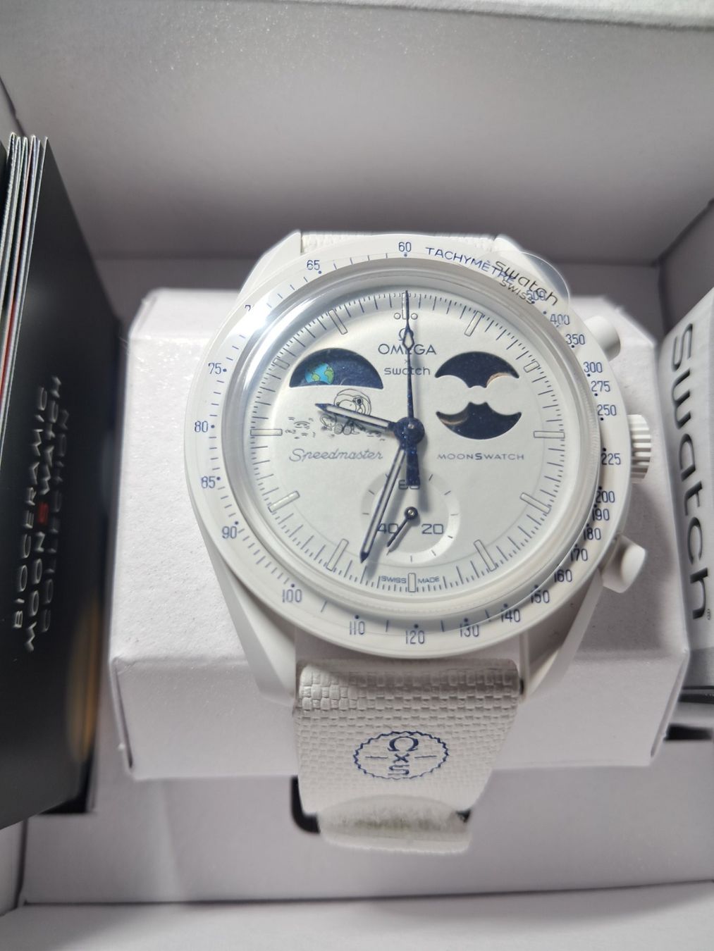 Swatch x Omega Mission to Earthphase Moonshine Gold Cold Mo. (Neu und ...