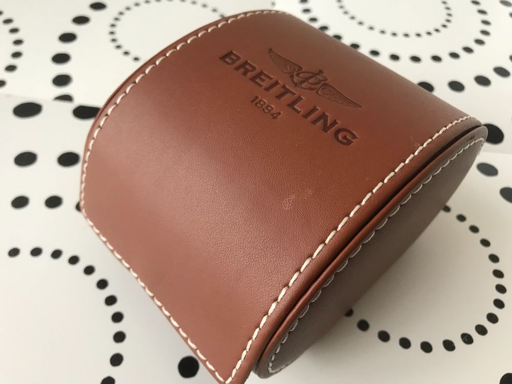 BREITLING - WATCH CASE BOX ETUI SCHACHTEL - LEDER !!! | Kaufen auf Ricardo