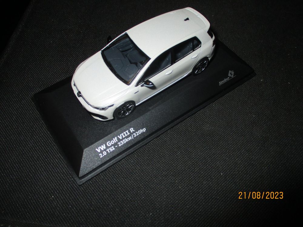 VW Golf 8 R Oryxweiss Métallic 2021 Solido 1:43 (Neu und ...