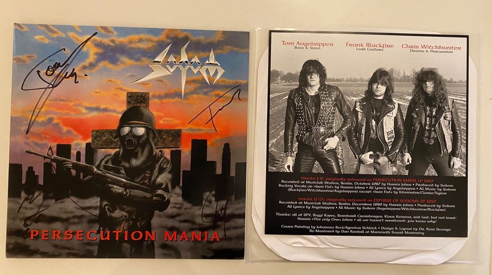 SODOM – Persecution Mania / Expurse Of Sodomy - 2LP SIGNIERT | Kaufen ...