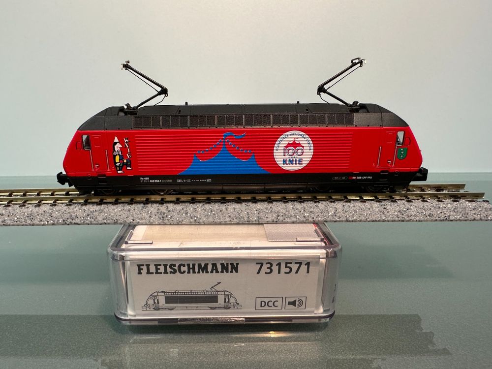 Fleischmann 731571 SBB Re 460 058-1 KNIE DCC SOUND Spur N (Neu und originalverpackt) in Bülach ...