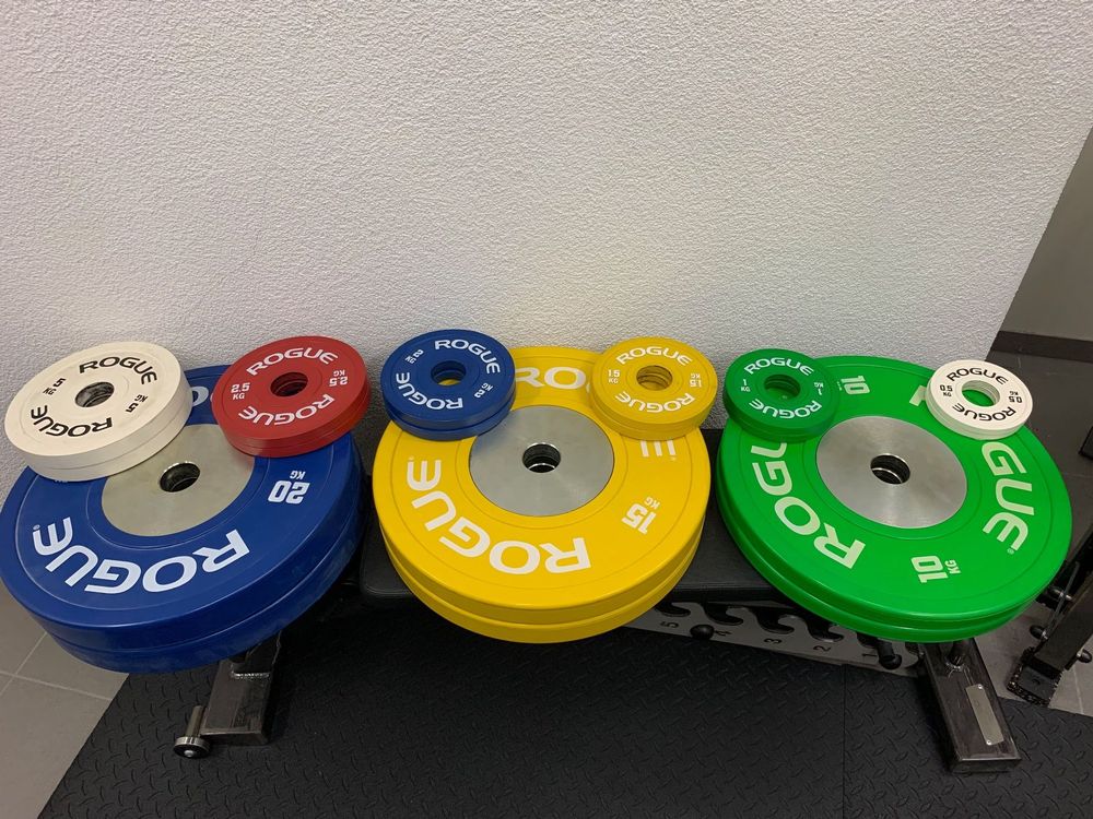 ROGUE 90KG Color Training Plate Set + 25KG Change Plate Set | Kaufen ...