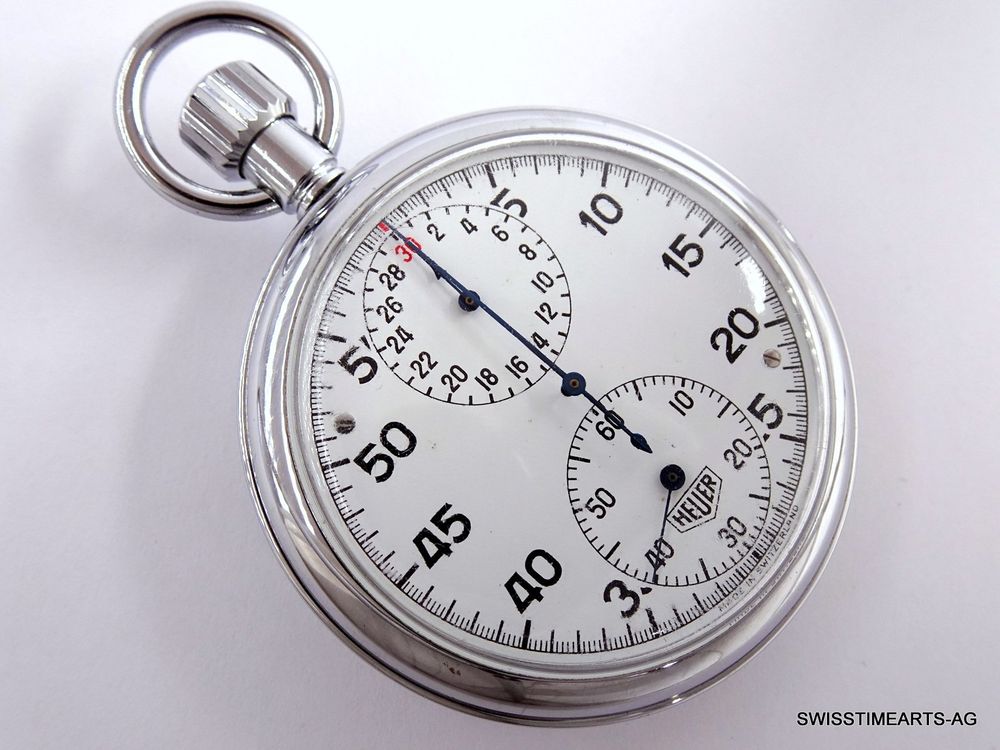 HEUER 1970ER 30 MINUTEN CHRONO HANDAUFZG VALJOUX 57 STOPPUHR (Gebraucht ...
