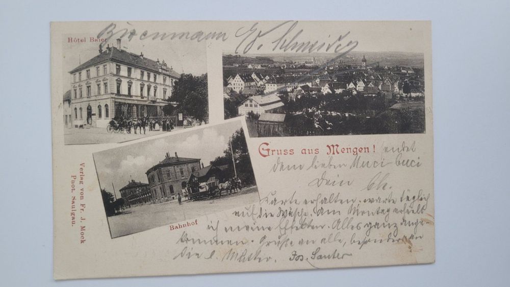 AK gruss aus Mengen Litho (Gebraucht) in nunningen für CHF 19 – mit Lieferung auf Ricardo kaufen