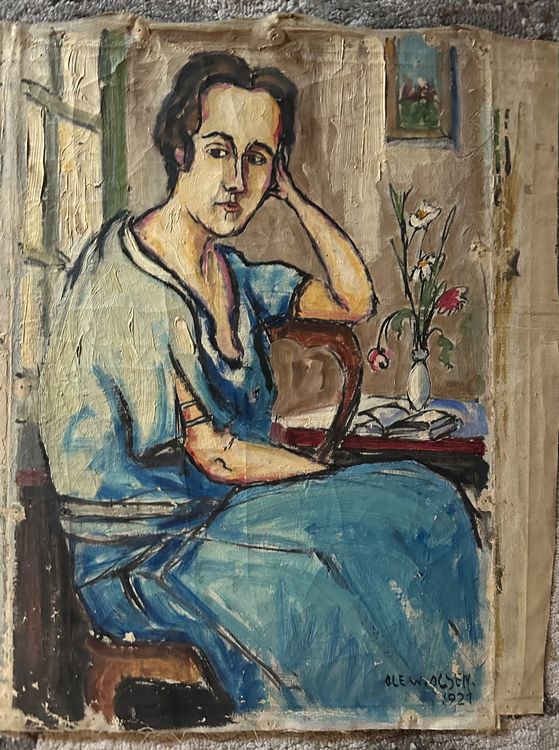 Ole Hans Olsen (1869-1922) Gemälde von eine Dame | Kaufen auf Ricardo