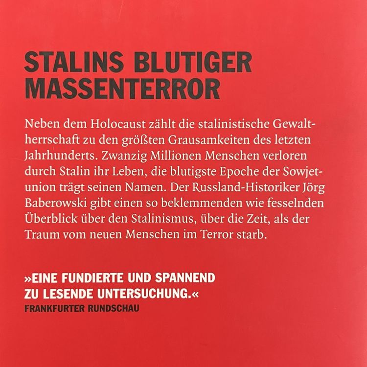 Der Rote Terror - Stalinismus (Gebraucht) in Schwyz für CHF 3 – mit Lieferung auf Ricardo kaufen