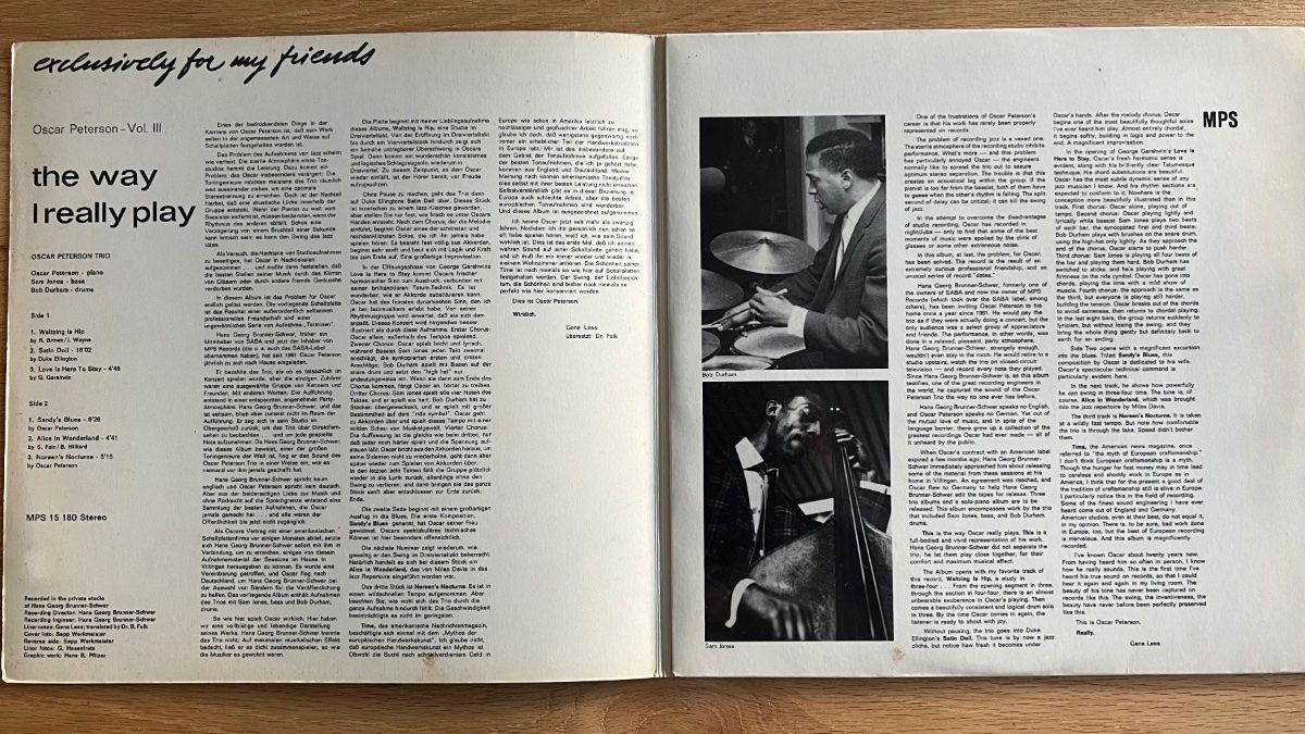 Oscar Peterson - The Way I Really Play / D 1968 - TOP (Gebraucht) in ...