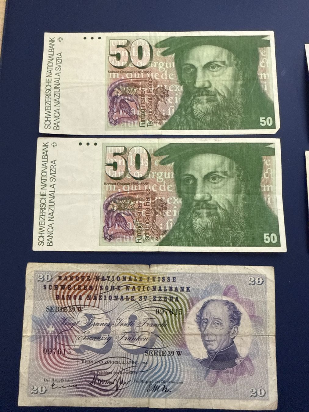 Schweizer Banknoten Lot (Gebraucht) in Pfeffingen für CHF 172 – mit ...