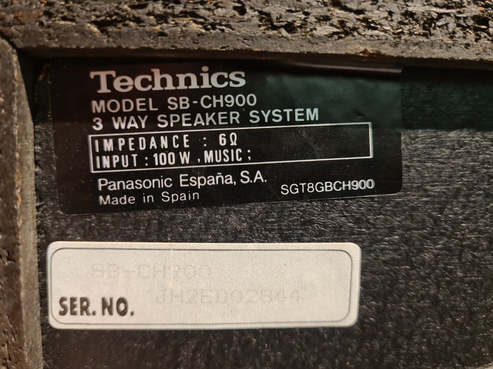 Technics Stereo Lautsprecher SB-CH900 (Gebraucht) in Bern für CHF 51 ...
