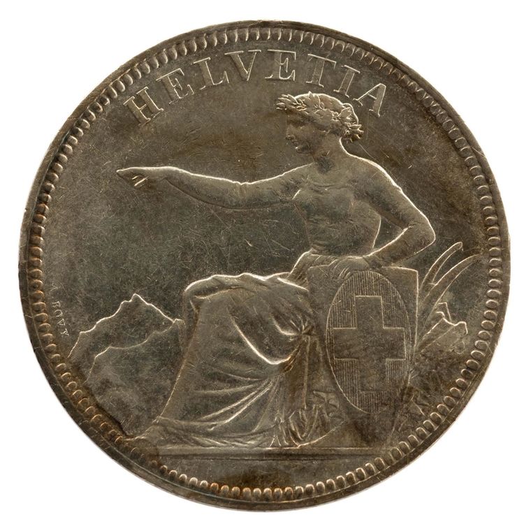 Sitzende Helvetia 5 Franken 1874 B. (Gebraucht) in Rotkreuz für CHF 190 – mit Lieferung auf ...