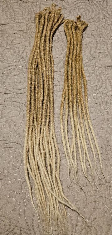 29 blond ombre Kunsthaar Dreads (Gebraucht) in horn für CHF 4.5 – mit ...