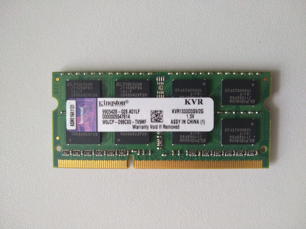 Kingston RAM DDR3 KVR1333D3S9/2G (Gebraucht) in Birrwil für CHF 0.5 – mit Lieferung auf Ricardo ...