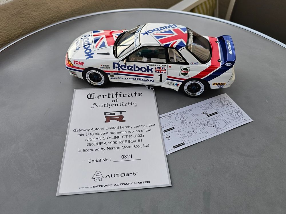 Autoart Nissan Skyline R32 GT-R Gr. A 1990 Reebok | Kaufen auf Ricardo