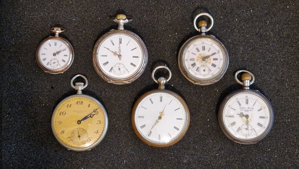 6 Antike Taschenuhren, 800 Silber | Kaufen auf Ricardo