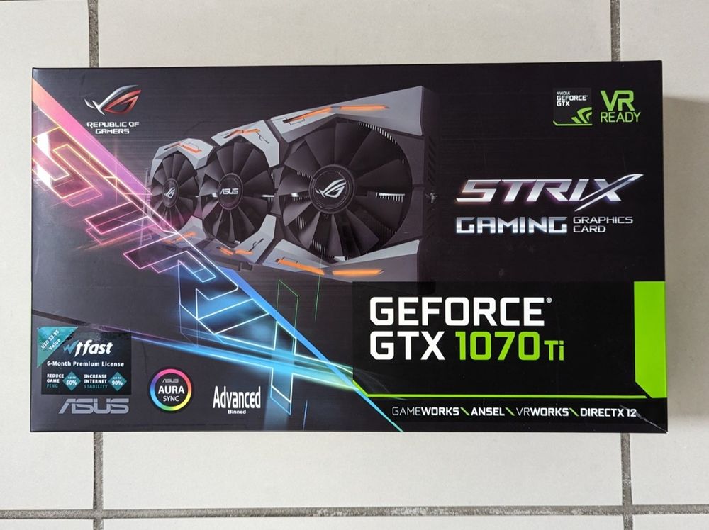 ASUS GeForce ROG STRIX GTX1070TI 8G GAMING | Kaufen auf Ricardo