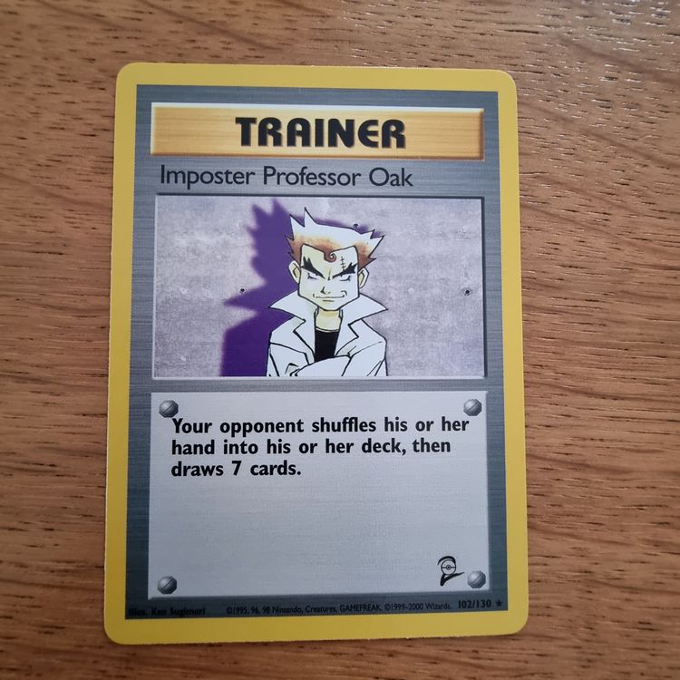 Pokémon Imposter Professor Oak ENG 102/130 Base Set 2 | Kaufen auf Ricardo