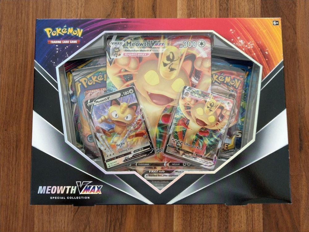 Pokémon Mauzi Meowth VMAX Collection EN (Neu und originalverpackt) in ...