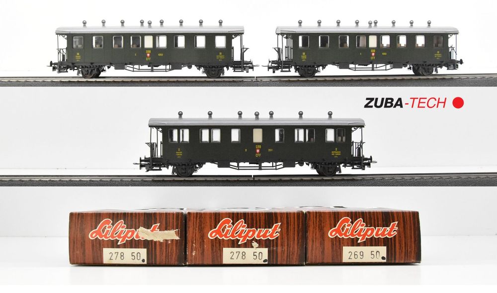 Liliput Bachmann 3x Platformwagen SBB H0 GS OVP (Gebraucht) in St. Gallen für CHF 68 – mit ...