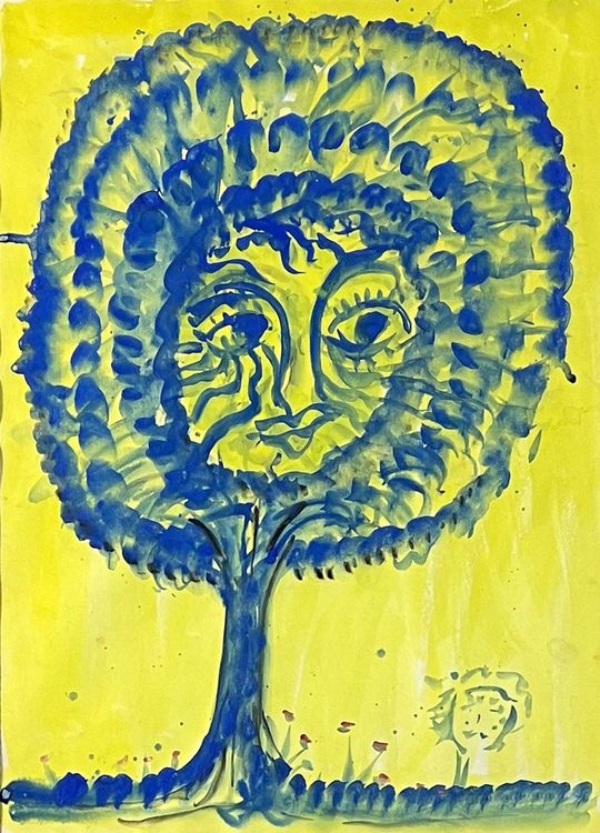 Friedrich Kuhn. Sommerbaum. Gouache auf Papier. (Gebraucht) in Zumikon für CHF 290 – nur ...