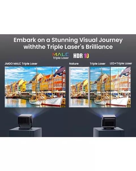 JMGO N1S Ultimate 4K Triple Laser Gimbal Projector - Black (Neu und originalverpackt) in ...