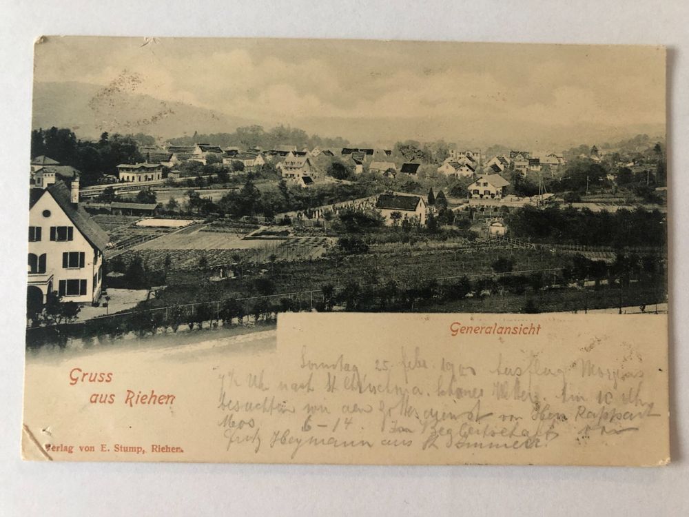 Gruss aus Riehen - Generalansicht 1900 (Gebraucht) in Pfäffikon ZH für ...