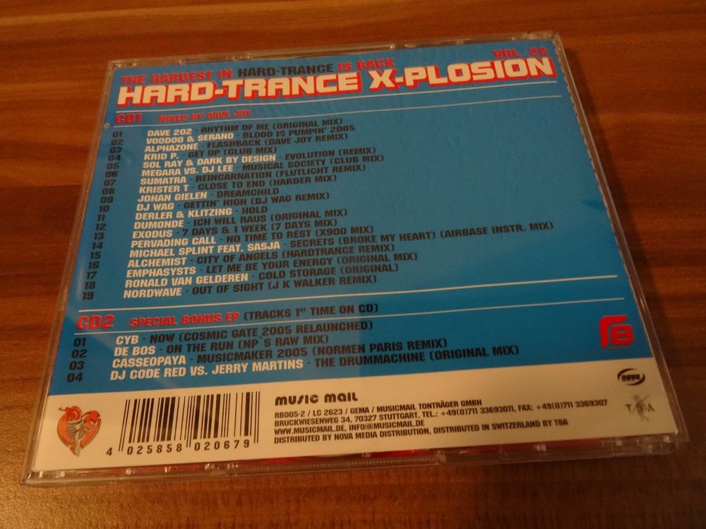 Hard-Trance X-Plosion vol.26 CD (Gebraucht) in Olten für CHF 16 – mit Lieferung auf Ricardo kaufen