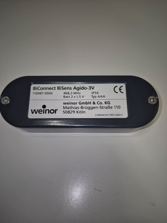 BiConnect BiSens Agido-3V IP54 Funk Sensor (Neu (gemäss Beschreibung)) in WINTERTHUR für CHF 40 ...