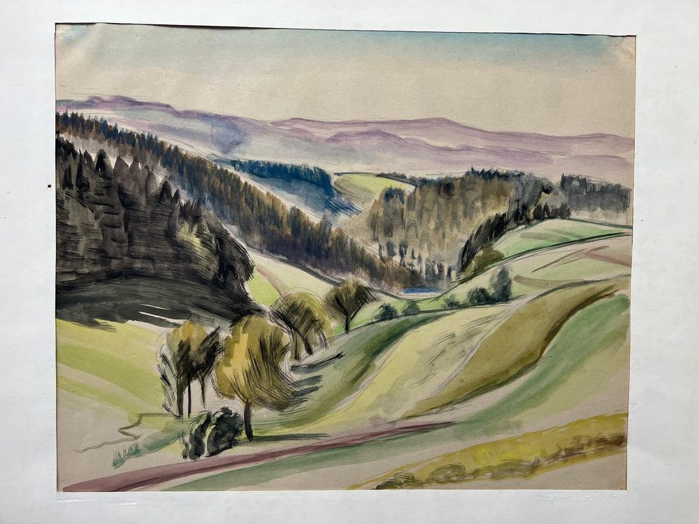 Landschaft Aquarell | Kaufen auf Ricardo